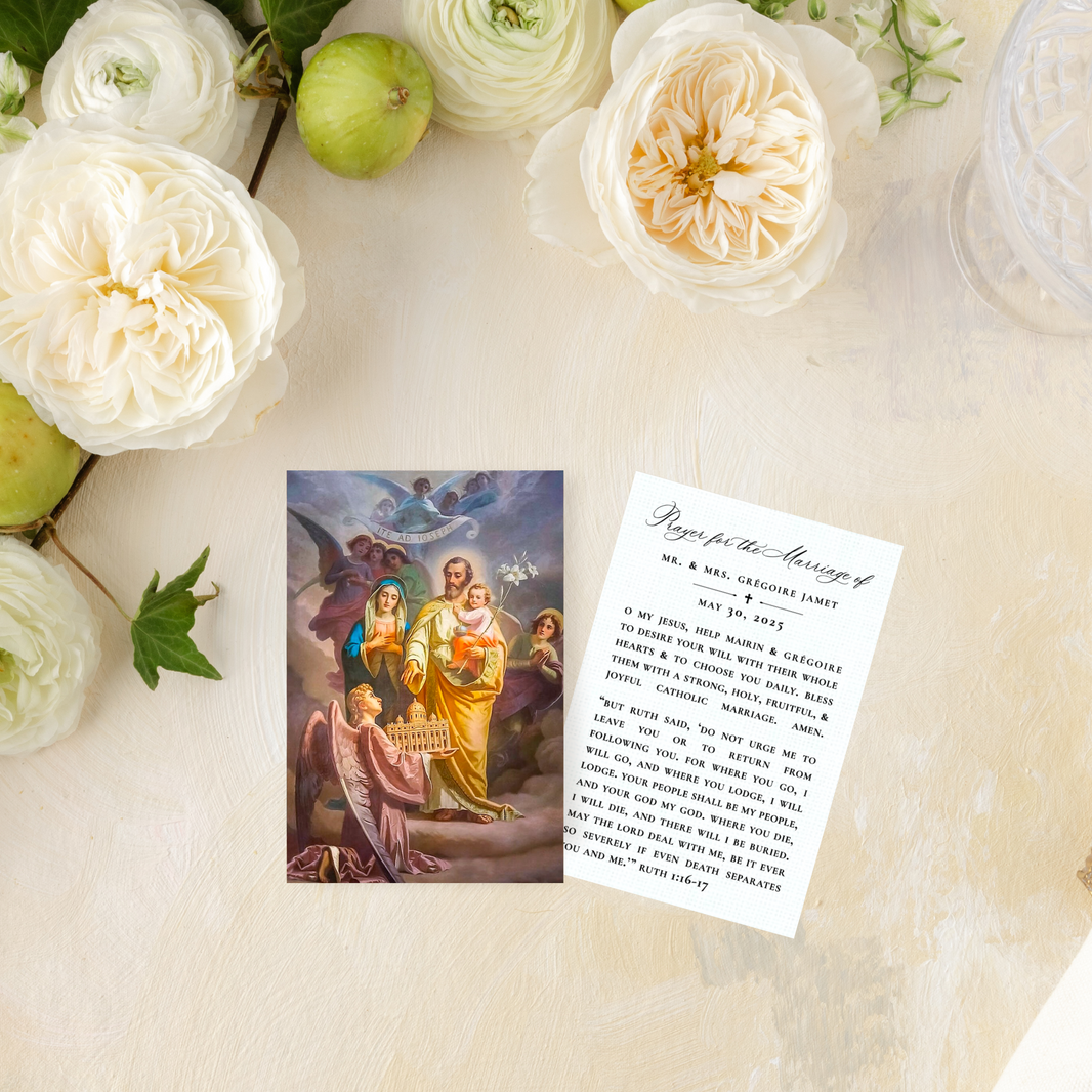 Catholic Wedding Prayer Cards – Pieta Paperie LLC