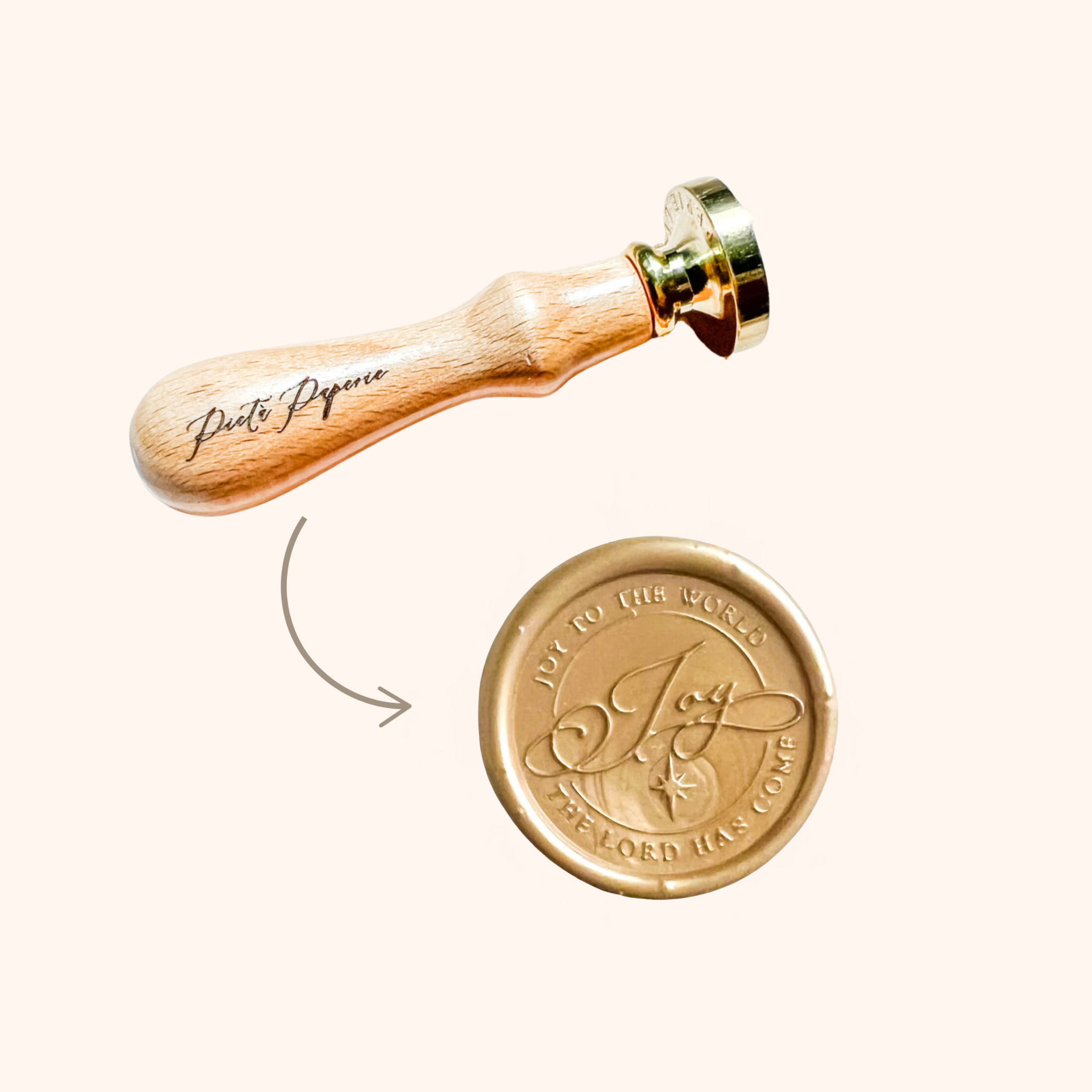 Catholic Christmas Wax Seal Stamps, Joy to the World the Lord Has Come ...